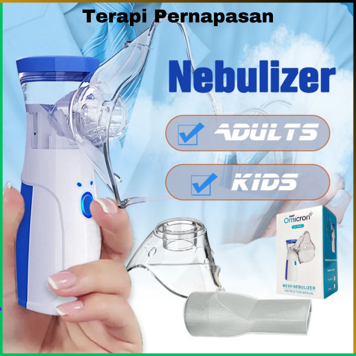 COD TaffOmicron Alat Terapi Pernapasan Handheld Inhaler Nebulizer ...