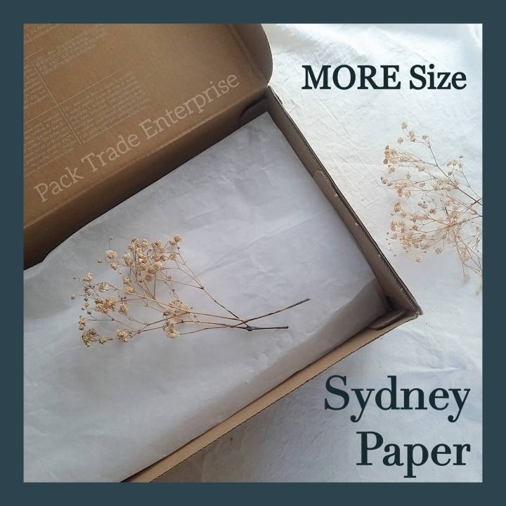 50/ 200/ 500 PCS 18G WHITE SYDNEY PAPER / WRAPPING PAPER/ ACID FREE ...