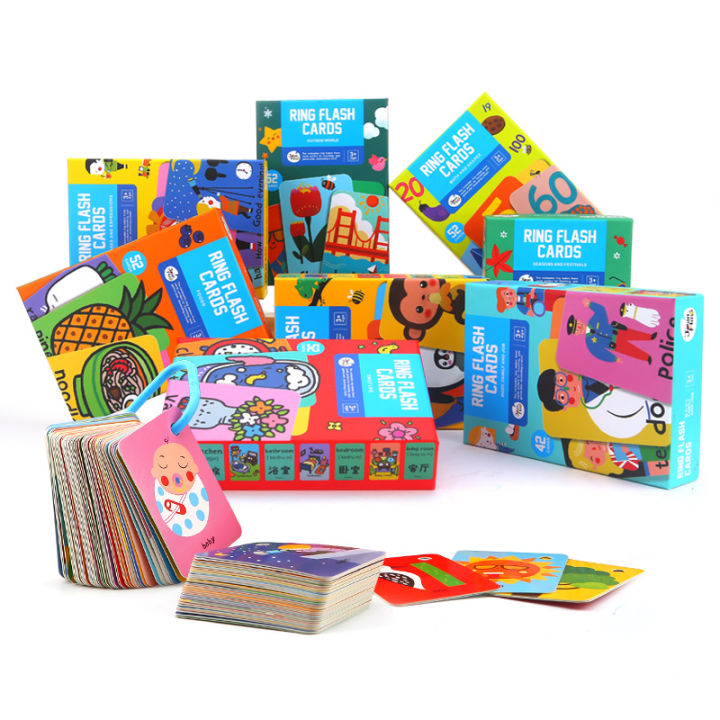 Joan Miro Flash Cards With Carry Ring (Animals) Kid's Early Educational ...