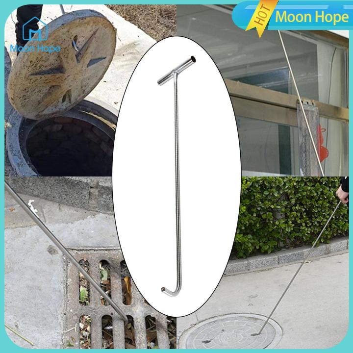 Moon Hope Manhole Hook Tool Open Manhole Cover Lift Manhole Covers for ...