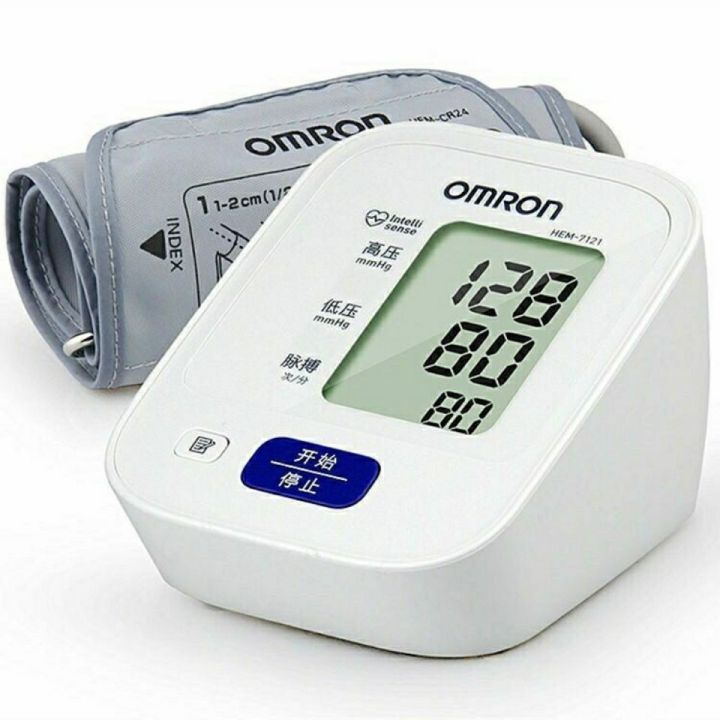 【Free Battery & Adapter】 Omron HEM เครื่องวัดความดันโลหิตแบบอัตโนมัติ ...