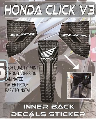 HONDA CLICK VERSION 3 INNER BACK DECALS STICKER | Lazada PH