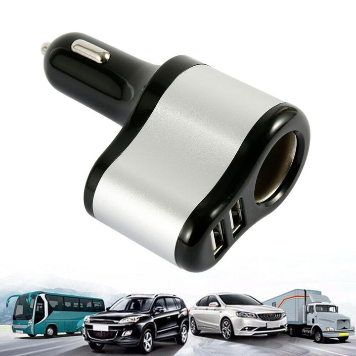 2 PORT USB Car Charger Fast Charging 3.1A OUTPUT Dual Port USB AND ...