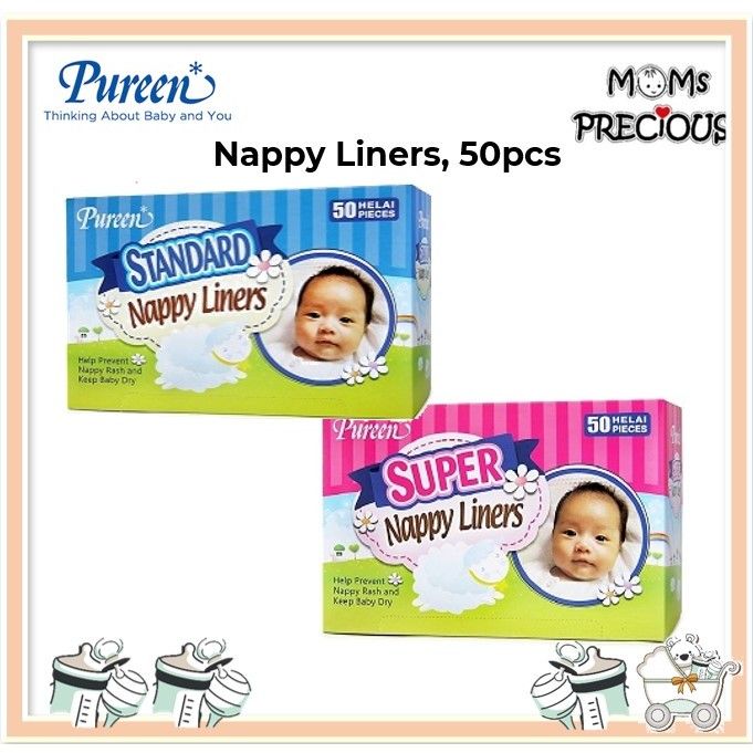 Pureen Standard / Super Nappy Liners - 50 pcs | Lazada