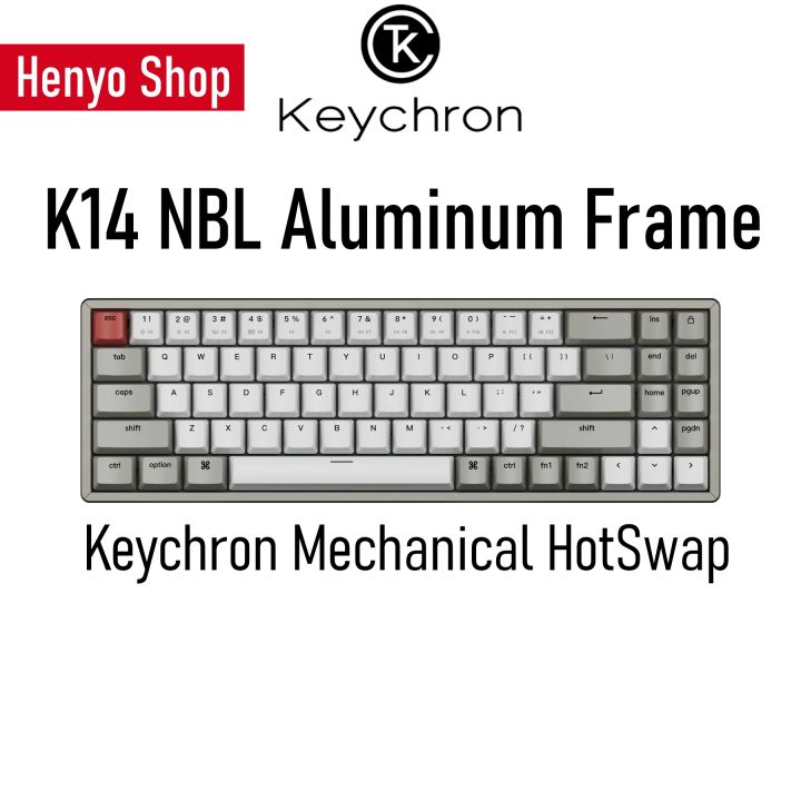 Keychron K14 Wireless Mechanical Keyboard NBL HotSwap Aluminum 72-keys ...