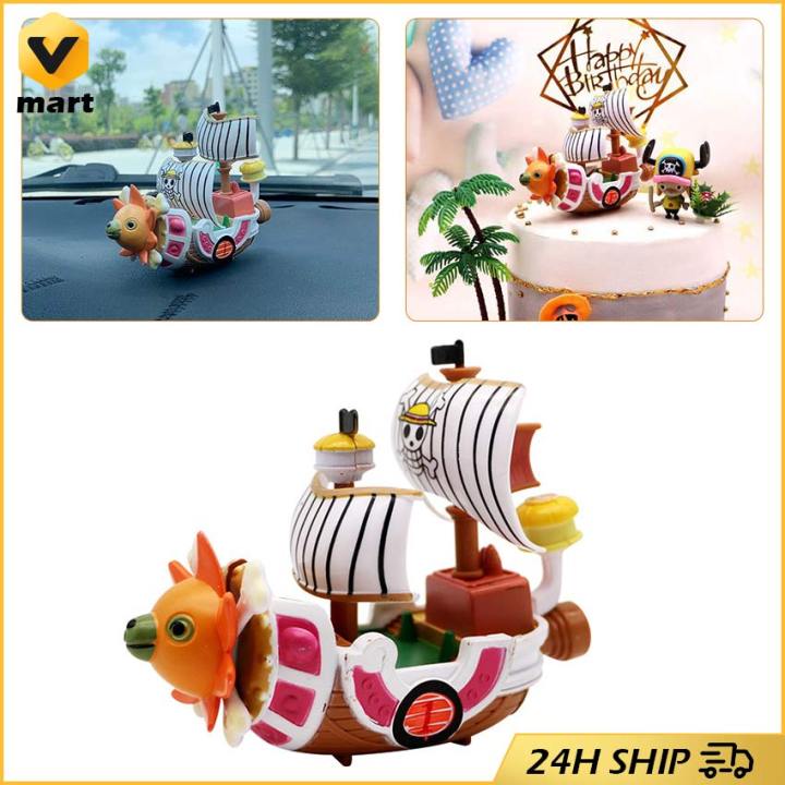 Anime One Piece Ship Figure Luffy Model Toy Super Cute Mini Boat ...