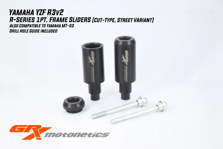Yamaha MT-03 / YZF-R3 v2 1pt. Frame Sliders [Cut-Type] [Rseries50 ...