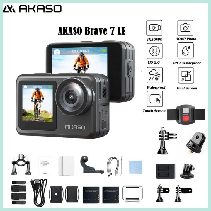 (COD) AKASO Brave 7 LE updated version Action Camera 4K30FPS 20MP WiFi ...