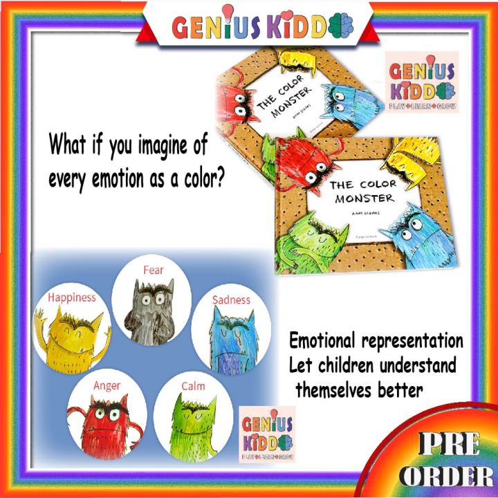 [Pre-Order]The Color Monster Pop-Up Book 3D Emotions Feeling English ...