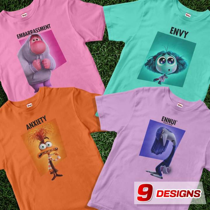 Disney inside Out 2 New Character Anxiety Ennui Fear Anger Sadness Envy ...