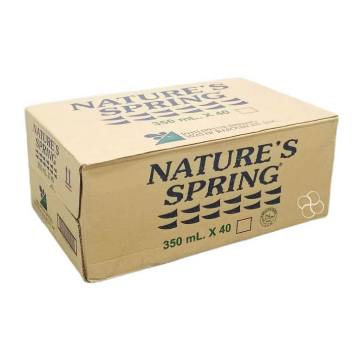 Nature's Spring Purified Drinking Water 40 x 350mL | Lazada PH