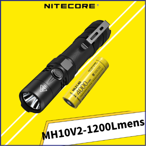 NITECORE MH10 V2 Rechargeable Led Flashlight 1200Lumens Utilizes a CREE ...