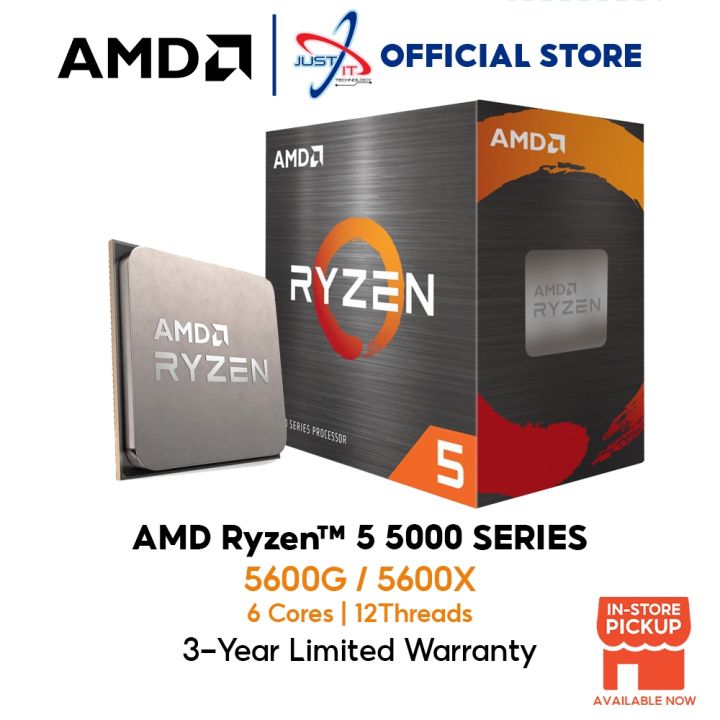 โปรเซสเซอร์ AMD Ryzen 5 5600G / Ryzen 5 5600X ซีรีส์ 5000 โปรเซสเซอร์ ...