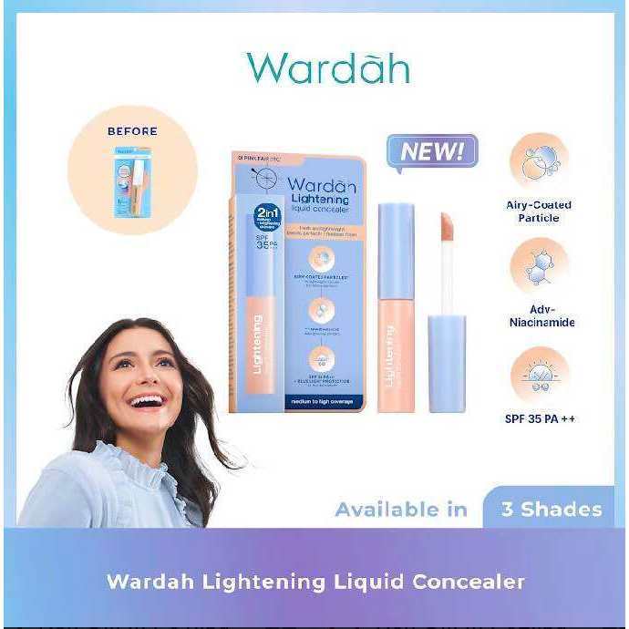 Wardah Lightening Liquid Concealer SPF 35 PA+++ | Lazada Indonesia