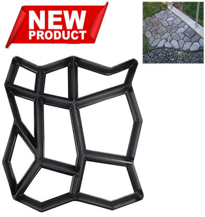 (#978) - Black Plastic Path Maker Making DIY Paving Mold Home Garden ...