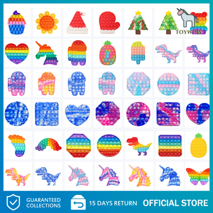 POP IT 24 hours delivery Push Button Toys Pop It Relaxation Toy Push ...