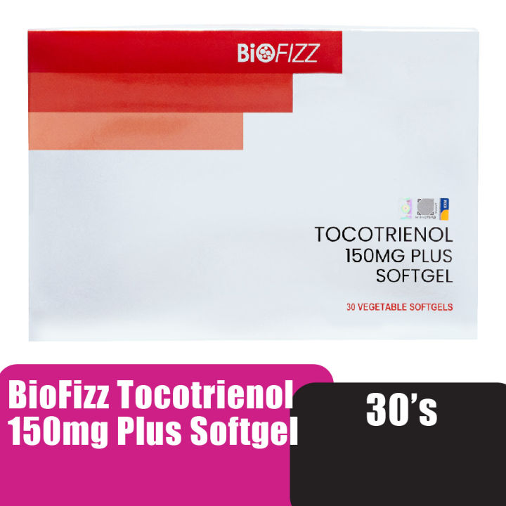 BIOFIZZ Tocotrienol 150mg Plus Softgel 30'S Halal With Vitamin E Vitamin D3 Calcium Absoprtion ...