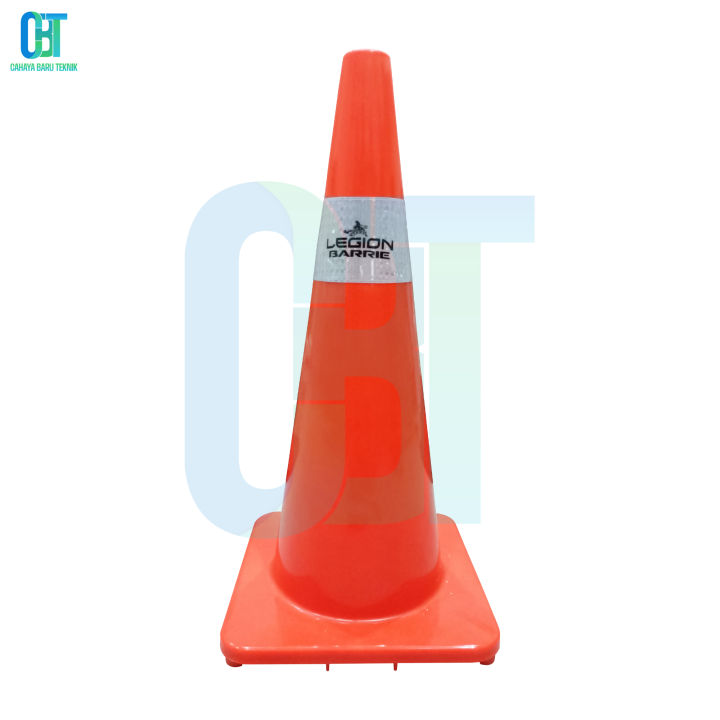 Traffic Cone 70 cm Rubber Kerucut Trafic Safety PVC ORANGE LEGION MURAH ...