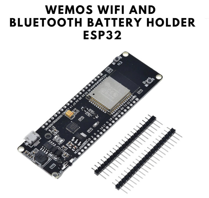 wemos WiFi and bluetooth battery holder esp32 WROOM development board | Lazada.co.th