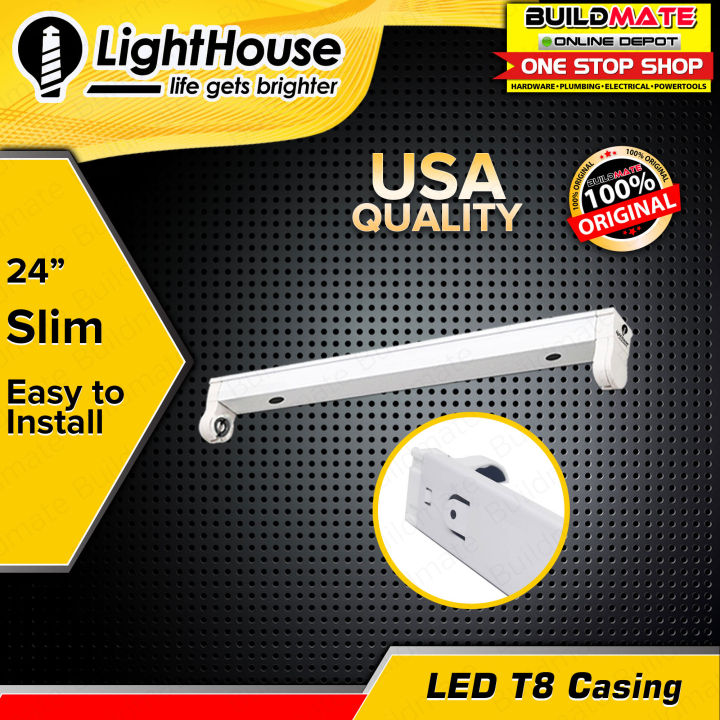 LIGHTHOUSE LED T8 Fluorescent Tube Housing Casing 9W HOLDER ONLY LHT8C ...