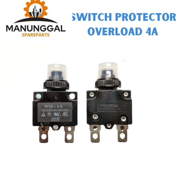 SWITCH PROTECTOR OVERLOAD 4A SIBEL POMPA SATELIT SUBMERSIBLE 4 AMPER ...