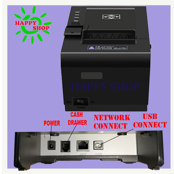 GeomasterThermal Receipt Printer -80mm USB CONNECT Resit Printer | Lazada