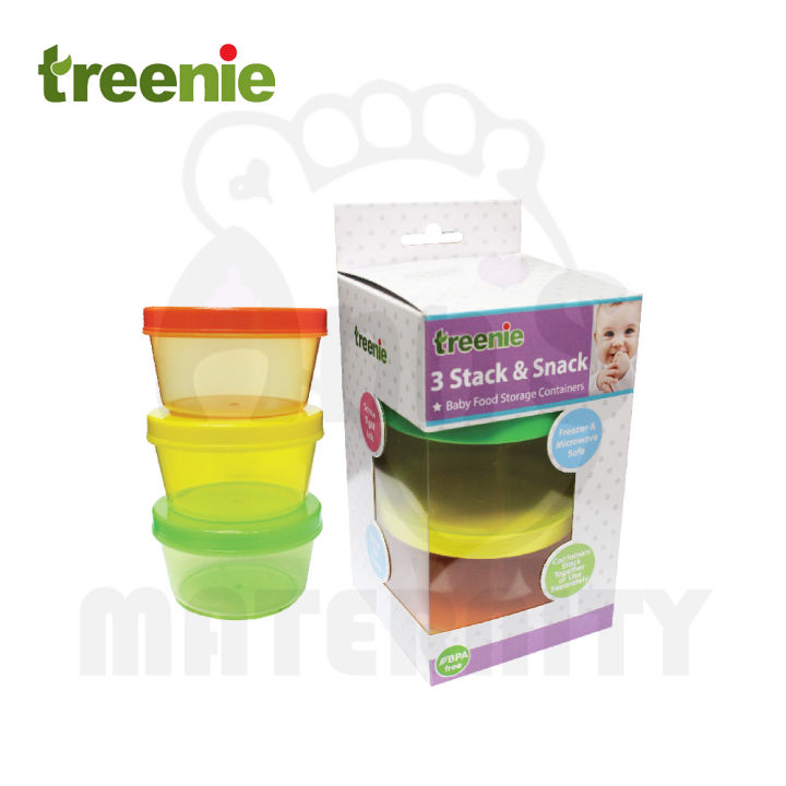 Treenie 3pcs Stack and Snack Container Baby Food Storage Container | Lazada
