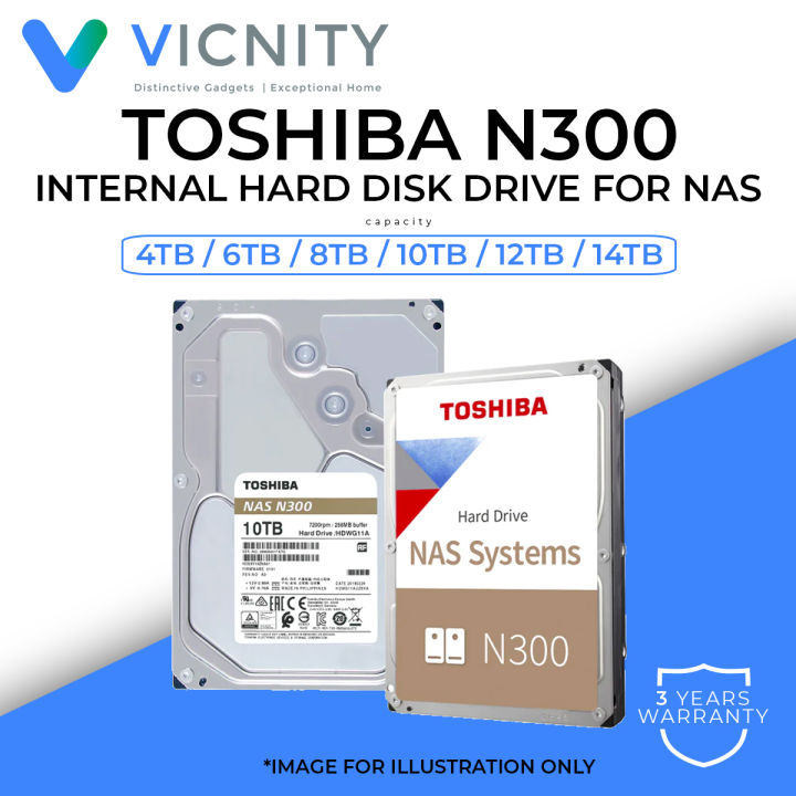 Toshiba N300 / S300 / MG Series Internal Hard Disk SATA 3.5 Inch SATA III 6.0Gbit/s 5,400 / ...