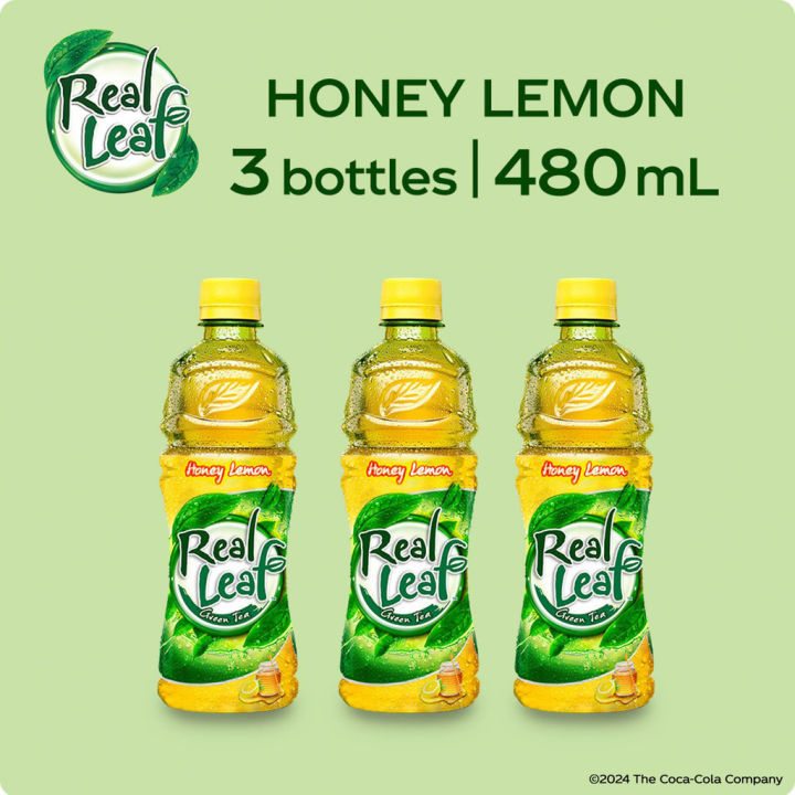 Real Leaf Green Tea Honey Lemon 480mL - Pack of 3 | Lazada PH