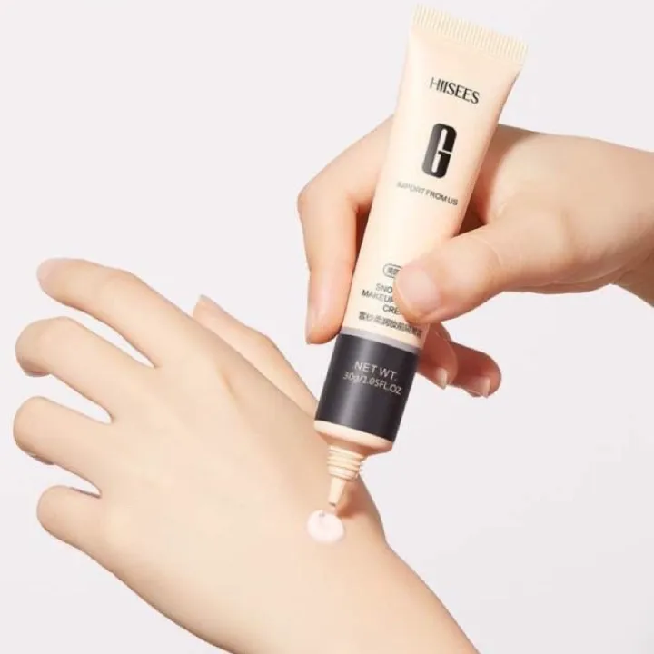 Kem Nền Lót Che Khuyết Điểm Kiềm Dầu Hiisees, Kem Nền Snow Gauze Makeup ...