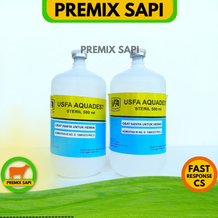 USFA AQUADEST 500ml - Aquades Air Steril | Lazada Indonesia