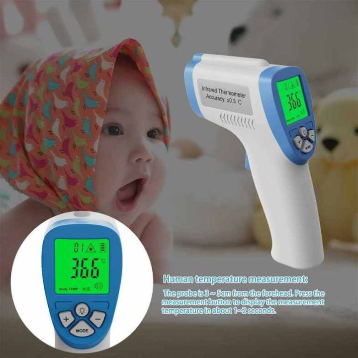 Non-contact Handheld IR Infrared Thermometer Forehead Temperature ...