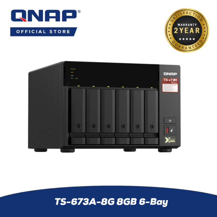 Qnap TS-673A-8G 8GB 6-Bay NAS | NAS Storage | Storage OR with 6pcs Seagate Ironwolf Hard Drive ...