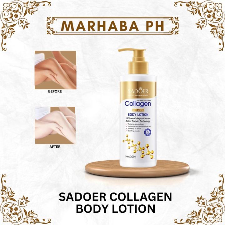 ORIGINAL SADOER Collagen Body Lotion 300g Whitening Beauty Lotion Moisturizing Anti Aging ...