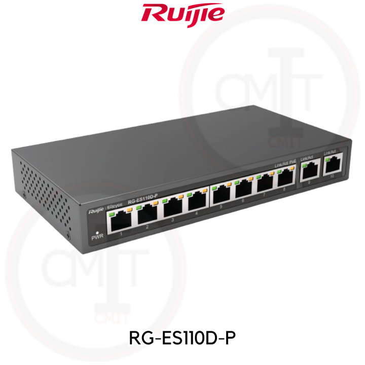 RUIJIE | REYEE POE SWITCHING 8+2 PORT (10/100MB POE)(1000 MB Uplink ...