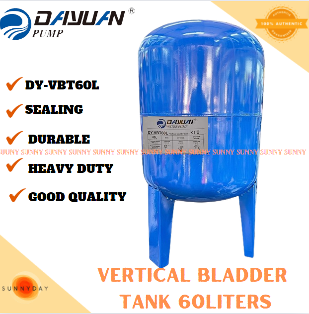 Dayuan Vertical Bladder Tank 60 Liters (DY-VBT60L) Heavy Duty | Lazada PH