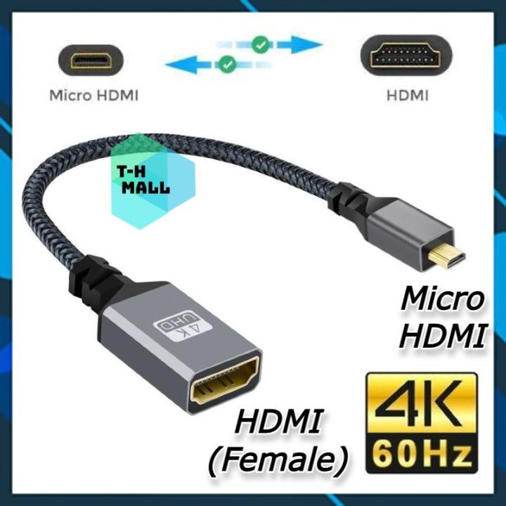 Đầu Cáp Chuyển Đổi Micro / Mini HDMI sang HDMI hỗ trợ 4K 8K 60hz cho ...