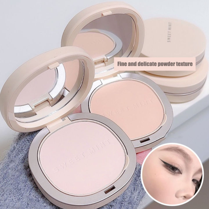 Oil-control Matte Pressed Powder Natural Concealed Pores Setting Powder ...