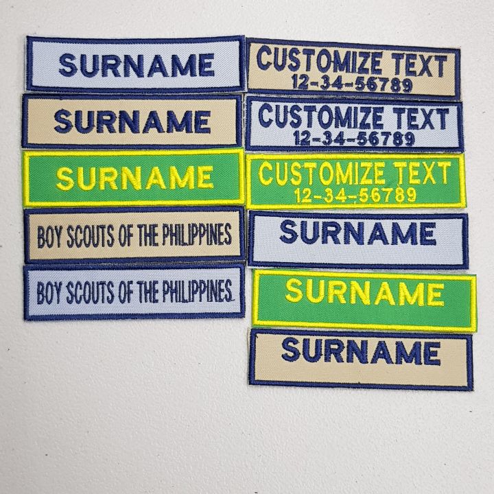 NAMECLOTH BSP(CUSTOMIZE TEXT) | Lazada PH