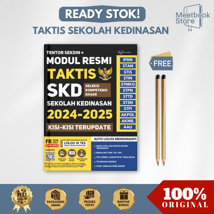 BUKU SKD KEDINASAN / MODUL RESMI TAKTIS SKD SEKOLAH KEDINASAN 2024-2025 / GARDA CENDEKIA ...