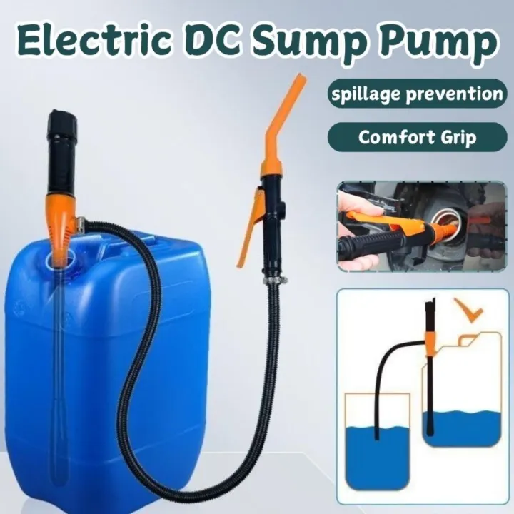 PLOKSTORE 12V Electric Oil Transfer Pump, Portable Diesel & Fuel ...