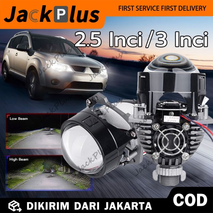 2PCS Lampu BILED BI LED 2.5 Inch / 3 Inch DC 12V 110W Lensa Projector ...