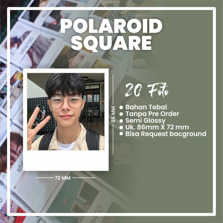 Polaroid square instax ukuran paket 20 foto Tanpa pre order proses ...