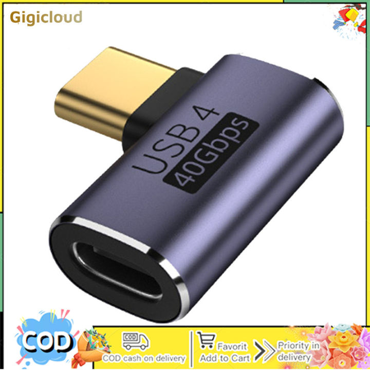 Type-c 4.0 Adapter C Male To C Female Converter 40gbps Pd100w Extension ...