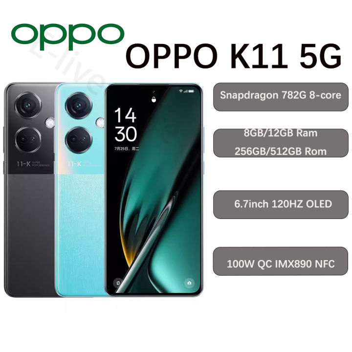 OPPO K11 5G 6.7'' 120Hz OLED Screen 50MP Main Camera 100W Super Charge NFC Google Play Store ...