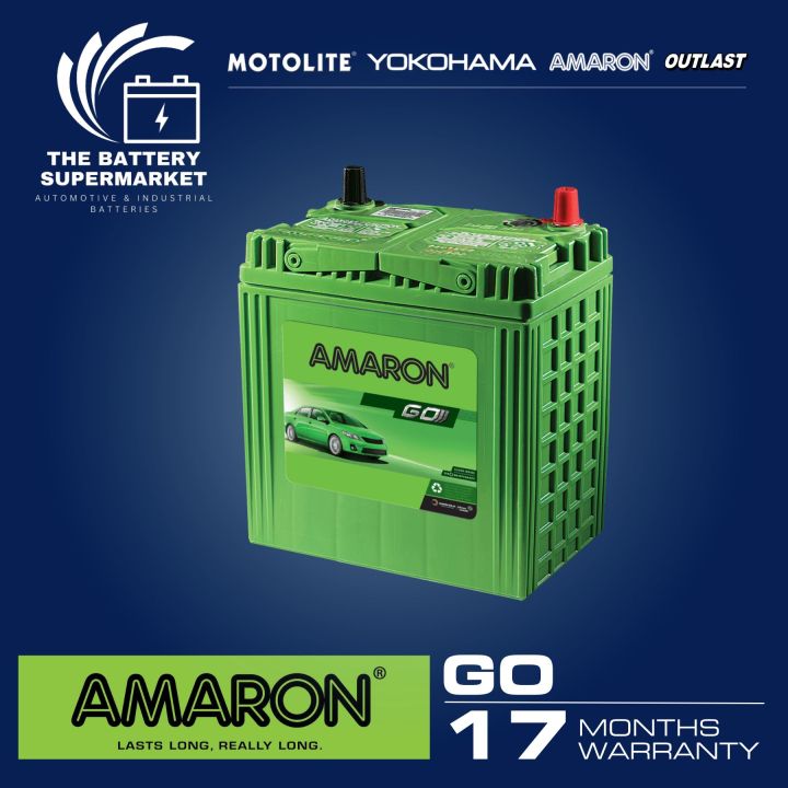 Amaron GO NS60/ B24 Maintenance-Free Car Battery - 17 Months Warranty | Lazada PH