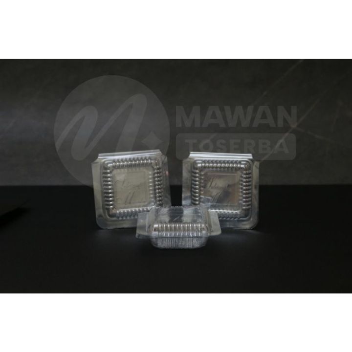 Box mika plastik isi 100pcs / Box mika plastik bening kue, makanan ...