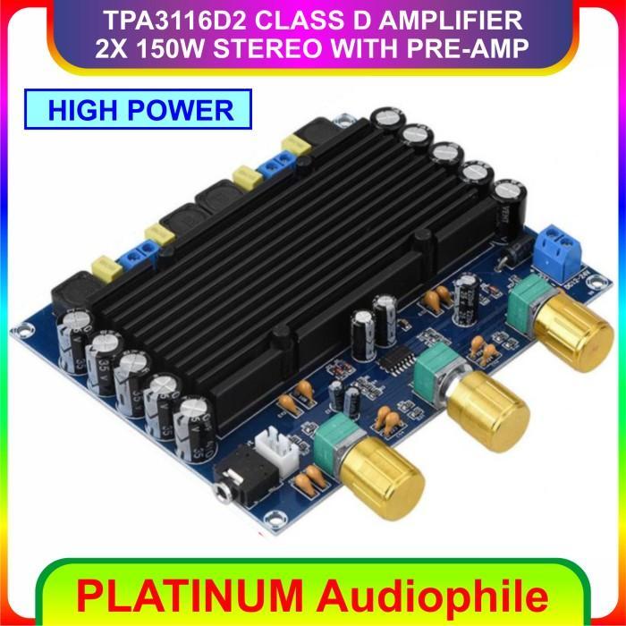 TPA3116 AMPLIFIER STEREO 2X 150W TPA3116D2 CLASS D AMPLIFIER XH M549 ...