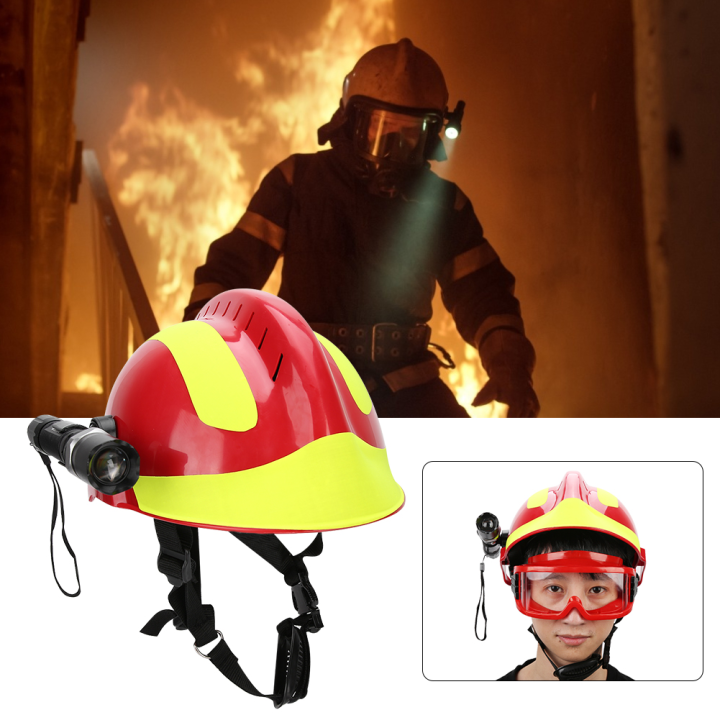 Rescue Safety Helmets Anti Impact Fire Fighter Protection Hard Hat with ...