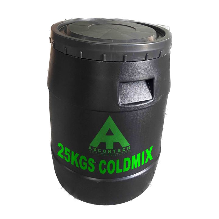 Asphalt Cold Mix in Pail (25 KGS) - Ascontech | Instant Cure and Repair ...